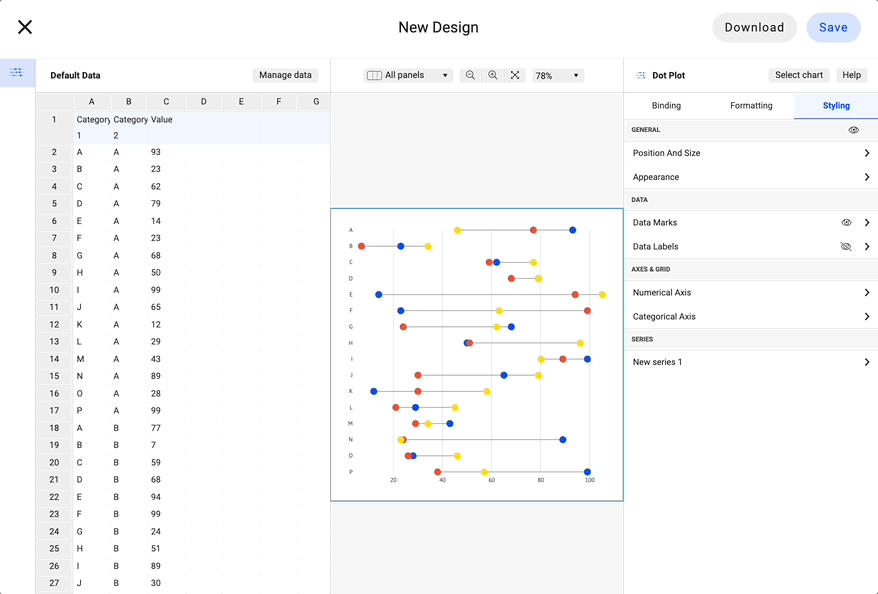 Free Dot Plot Maker - Create Your Own Dot Plot Online | Datylon